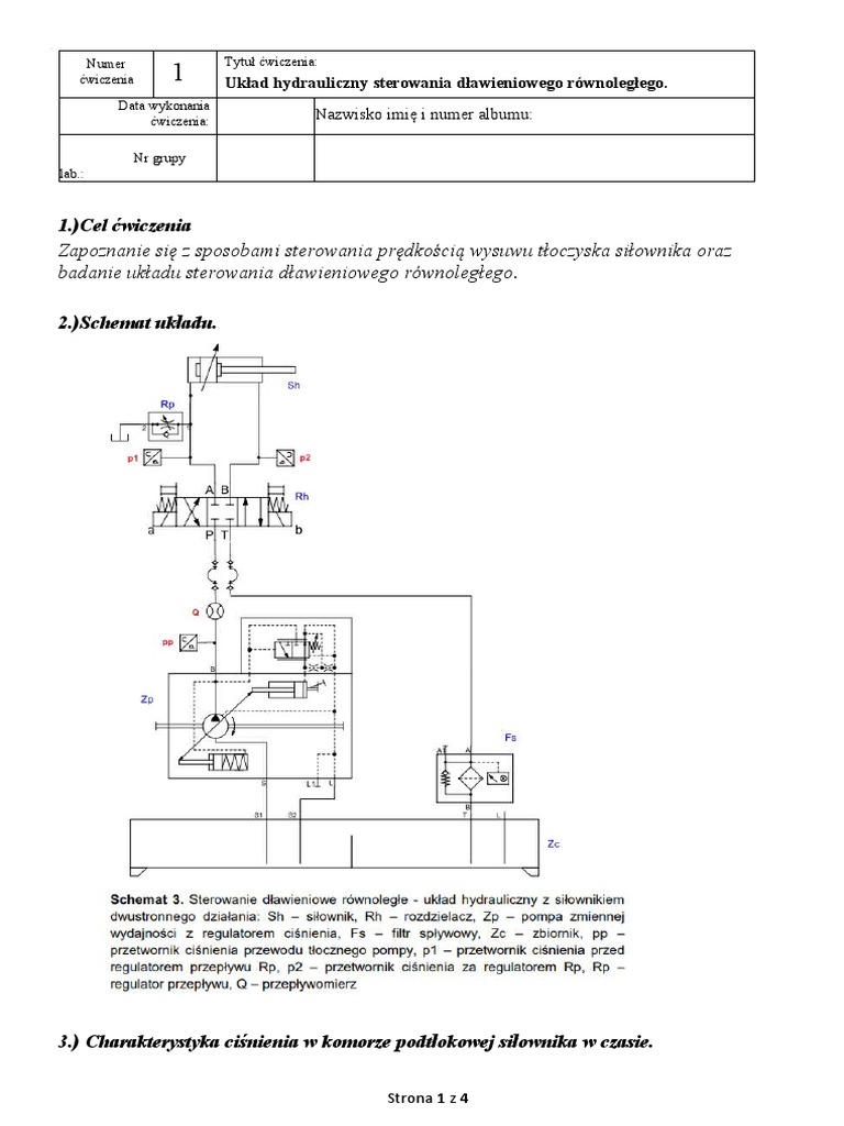 Sprawozdanie Hydraulika | PDF