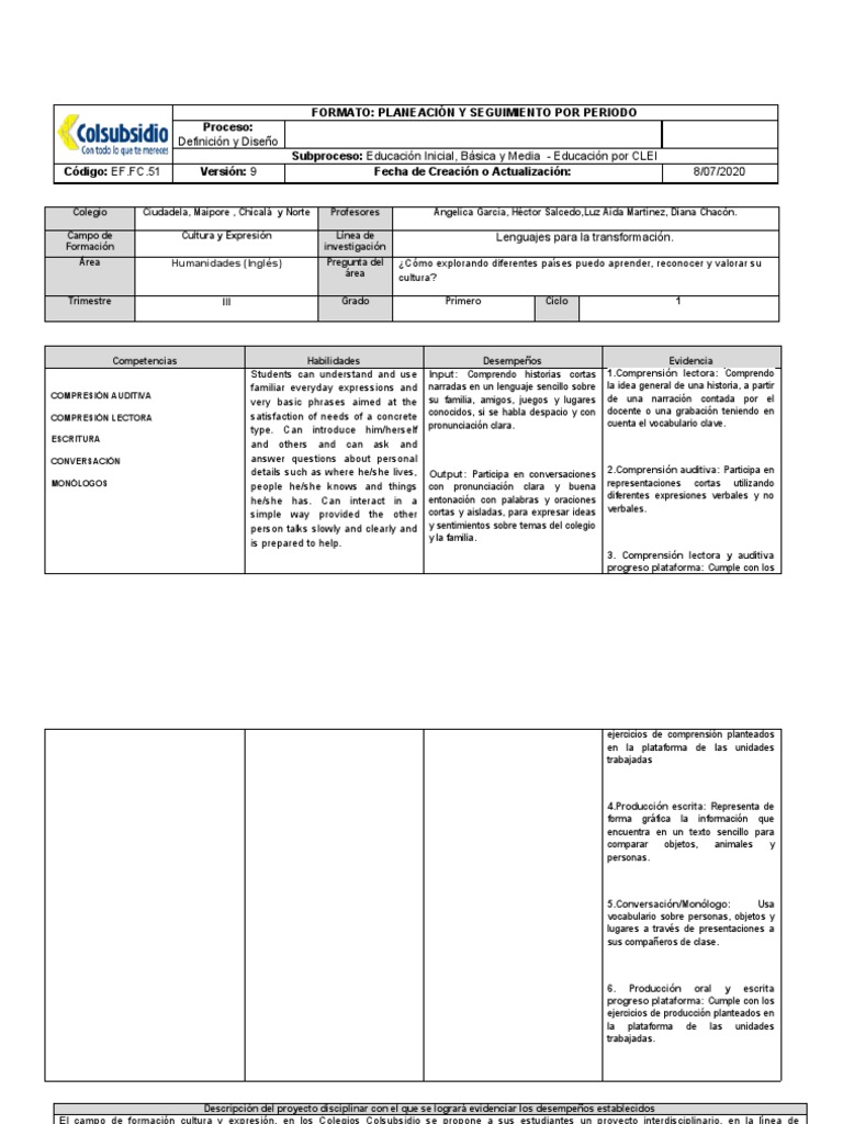 1st Grade - Third Trimester (Lesson Plan) | PDF | Books | Phonics