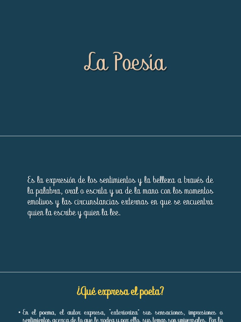 Elementos de La Poesía - Teoría | PDF | Poesía | Metro (poesía)