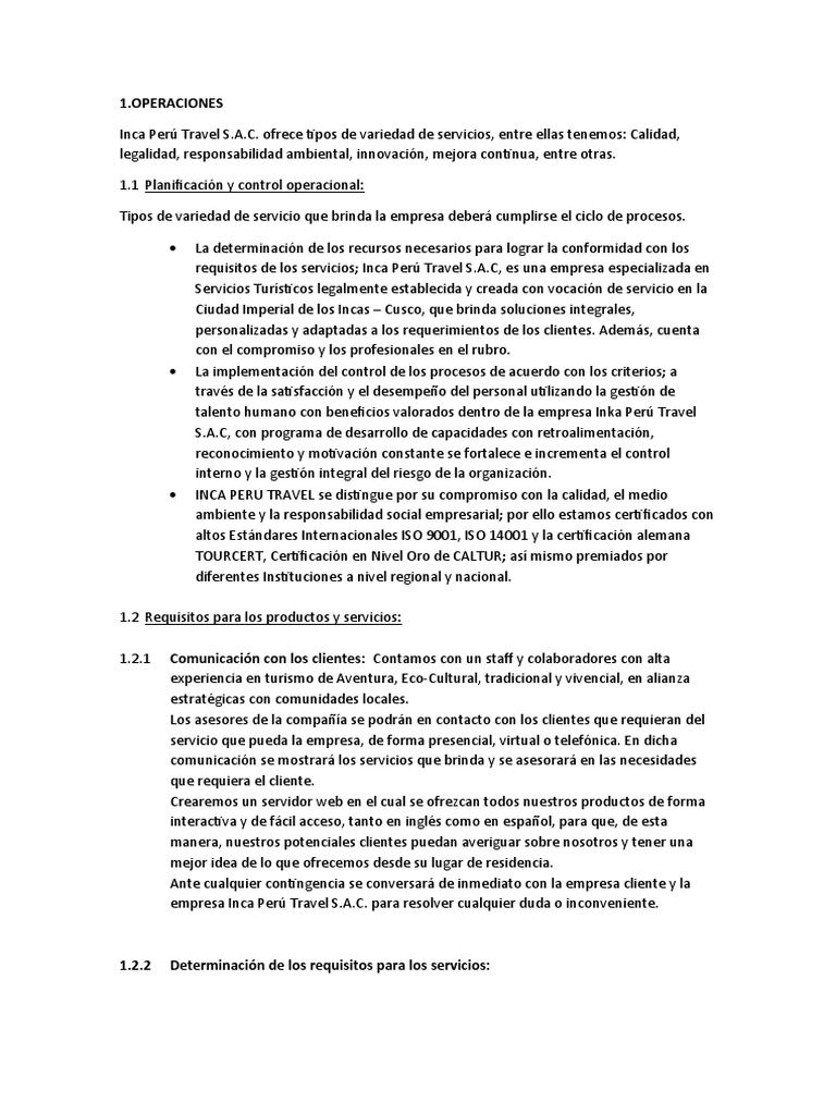 Operaciones - Calidad | PDF | Business | Calidad (comercial)