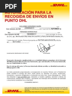 Carta Poder para Recoger Envíos DHL | PDF