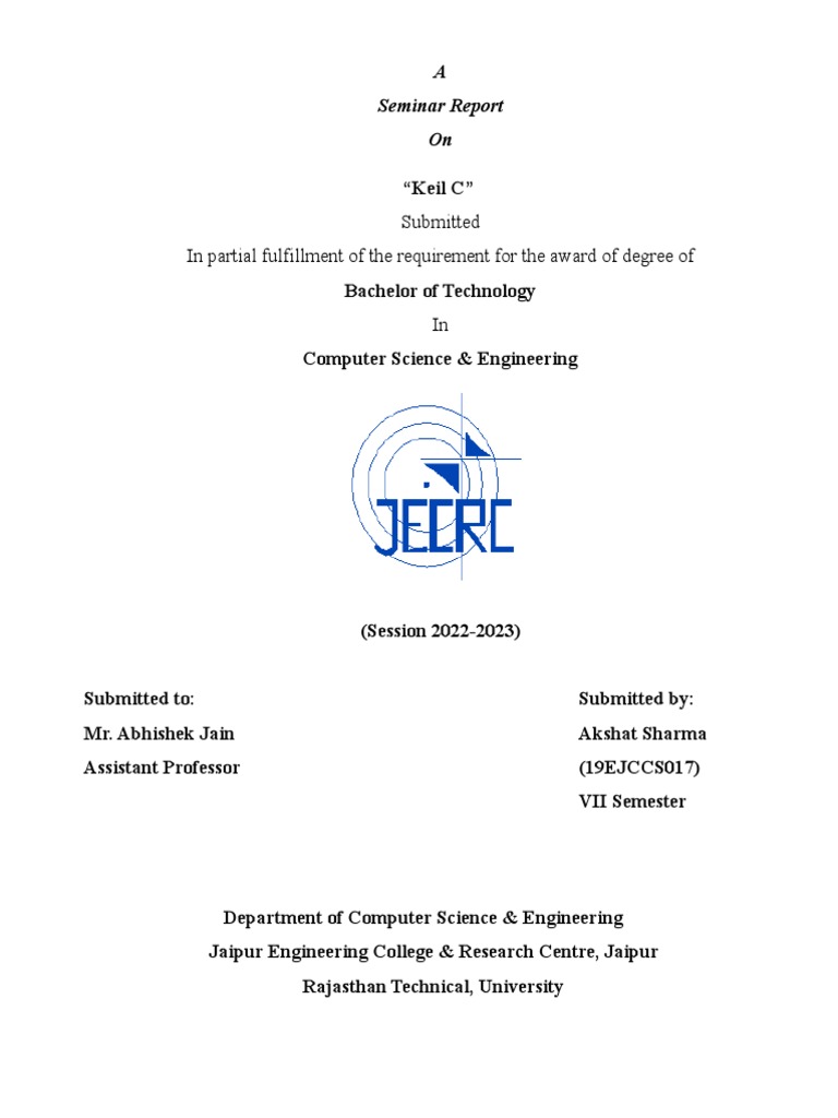Seminar Report - Akshat Sharma | PDF | Computer File | Computer Data Storage