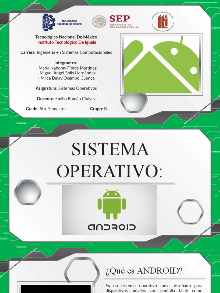 Sistema Operativo - ANDROID | PDF | Android (sistema operativo) | Software de la aplicacion