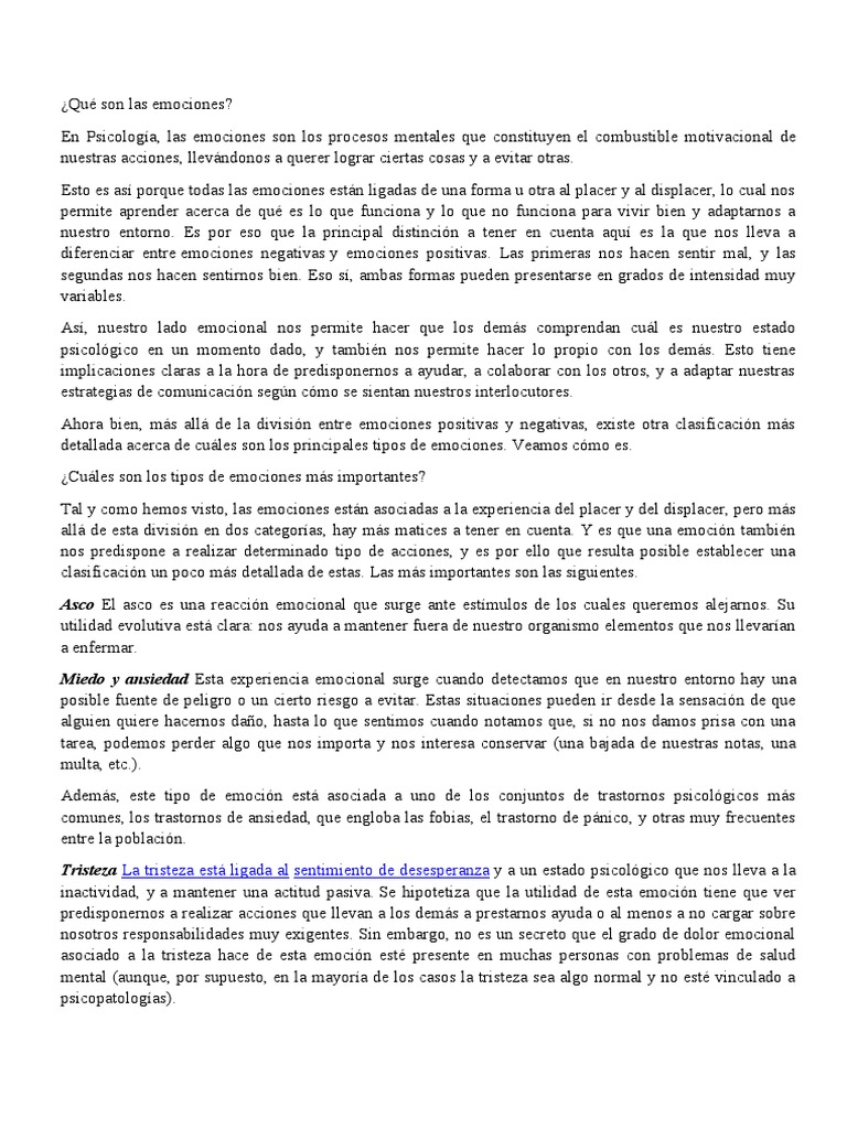 Qué Son Las Emociones | PDF