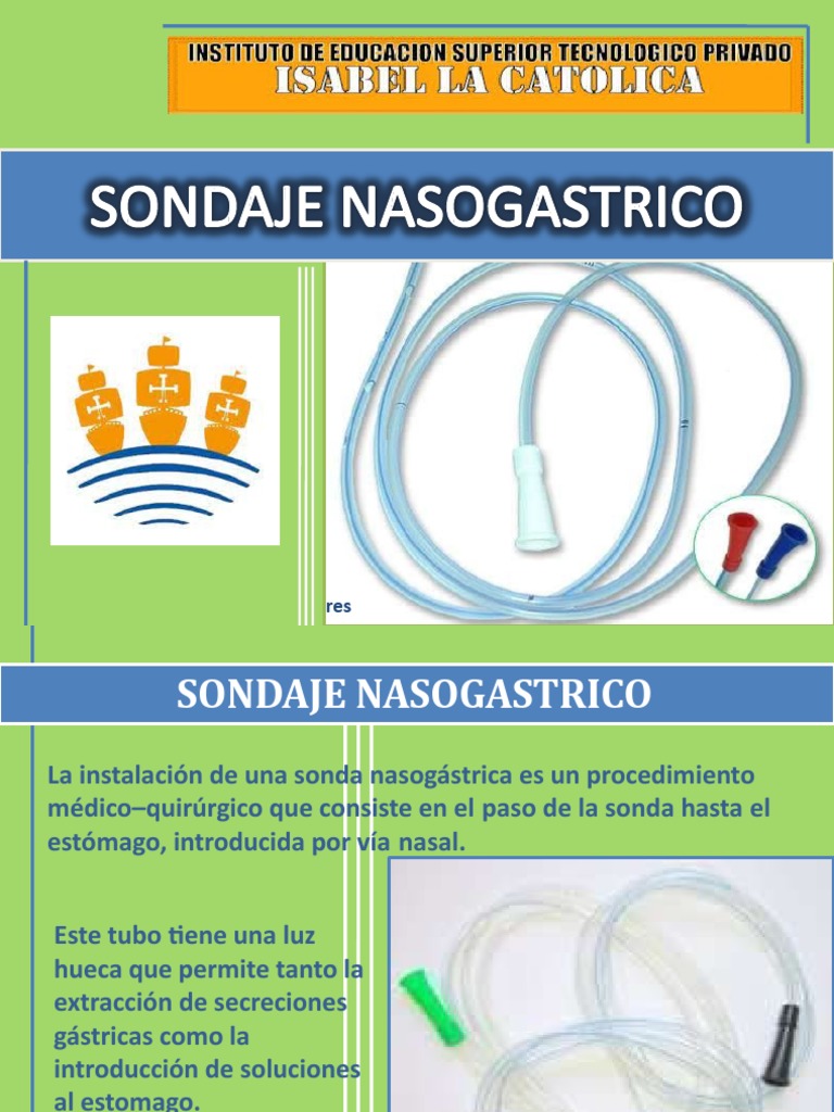 Practica Sonda Nasogástrica , Colocación de sonda nasogástrica ...