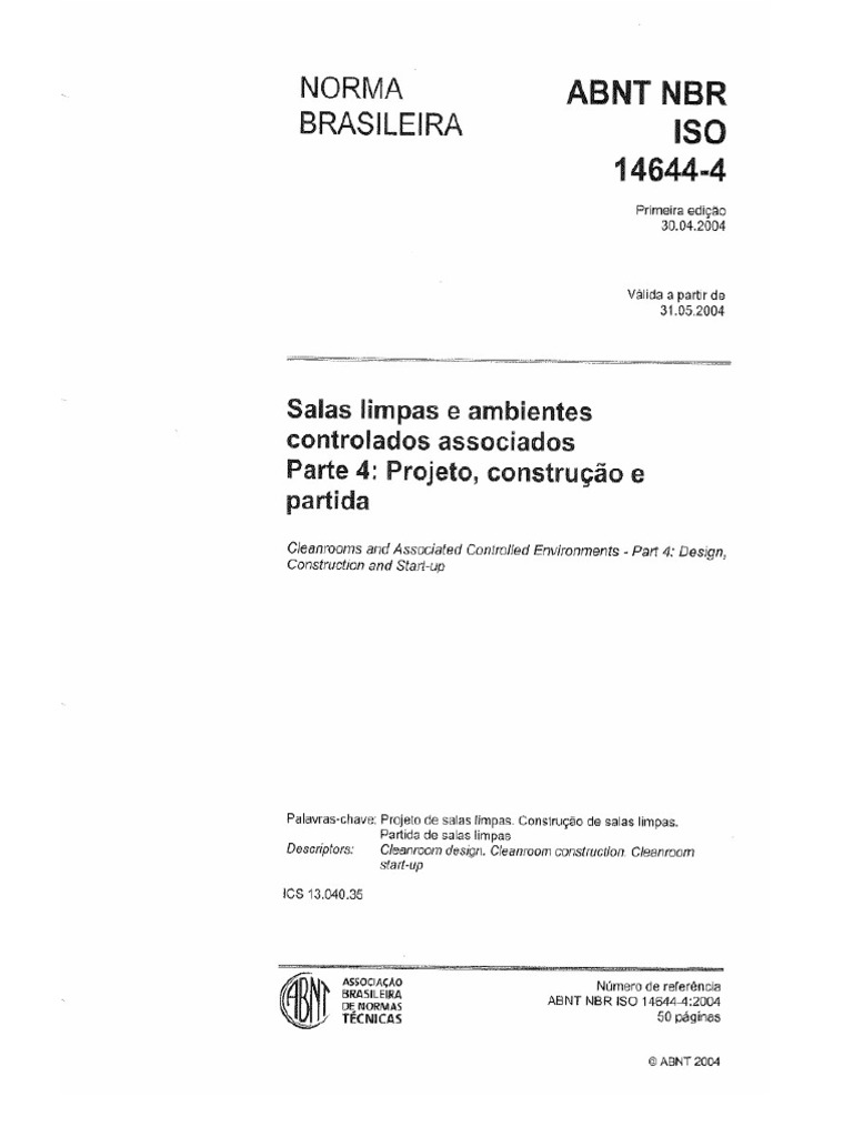 Iso 14644-4 | PDF