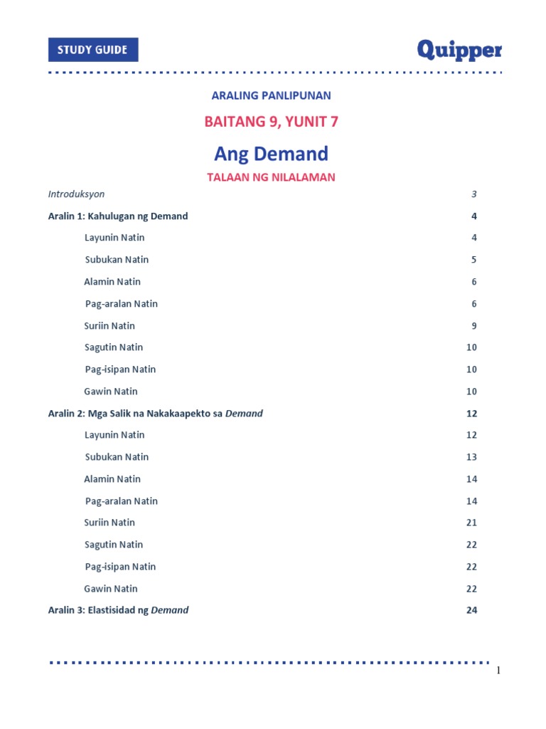 Ang Demand | PDF