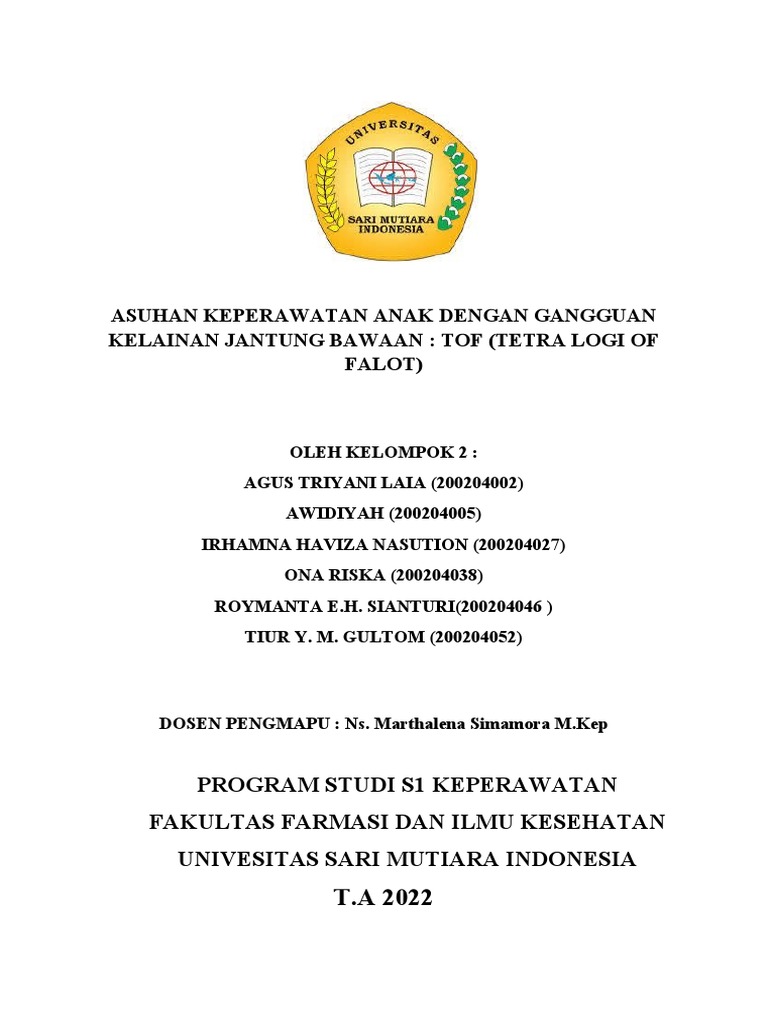 Askep Tof Kel 2 Kep Anak | PDF | Pengembangan Diri | Sains & Matematika