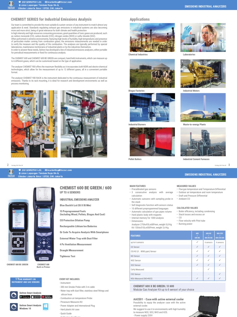 Brosur Chemist 605 | Download Free PDF | Exhaust Gas | Gases