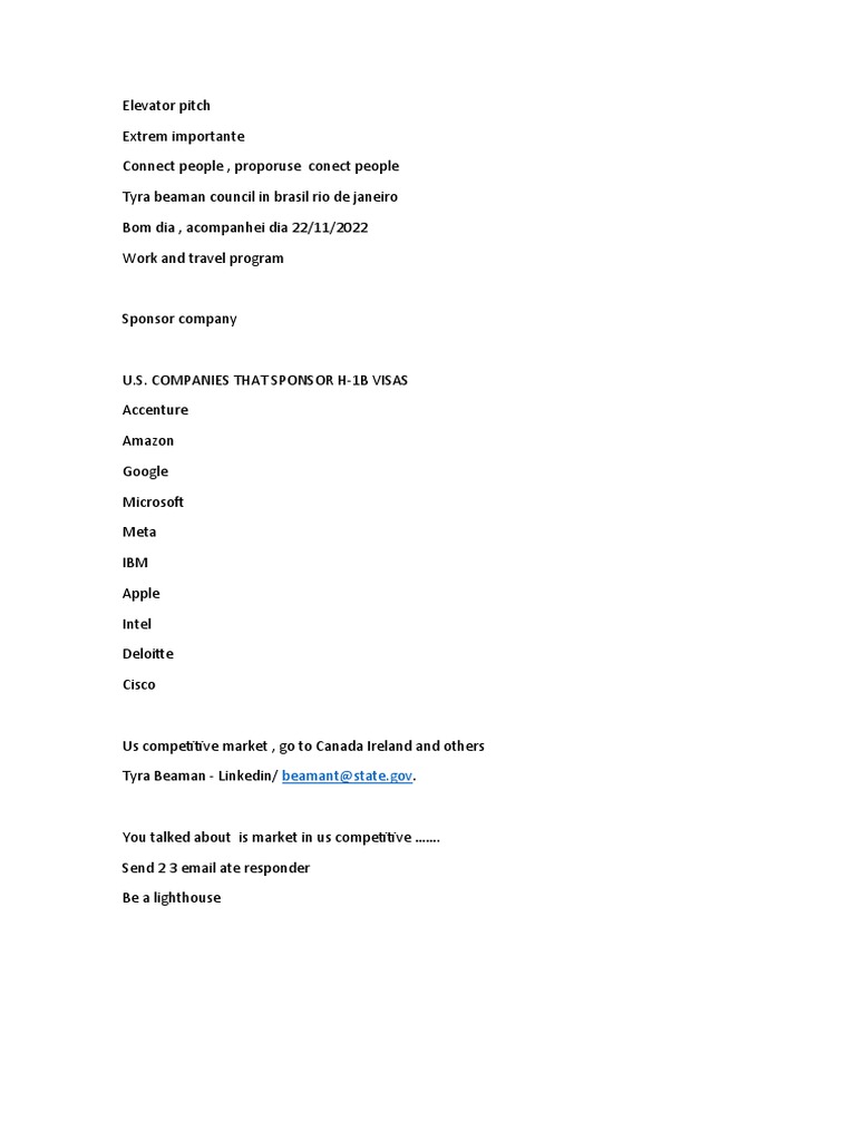 Elevator Pitch | PDF