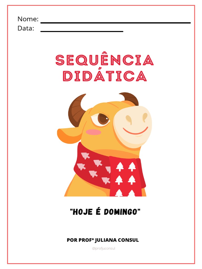 SEQUÊNCIA DIDÁTICA - Hoje É Domingo - VERSÃO FINAL | PDF | Linguística