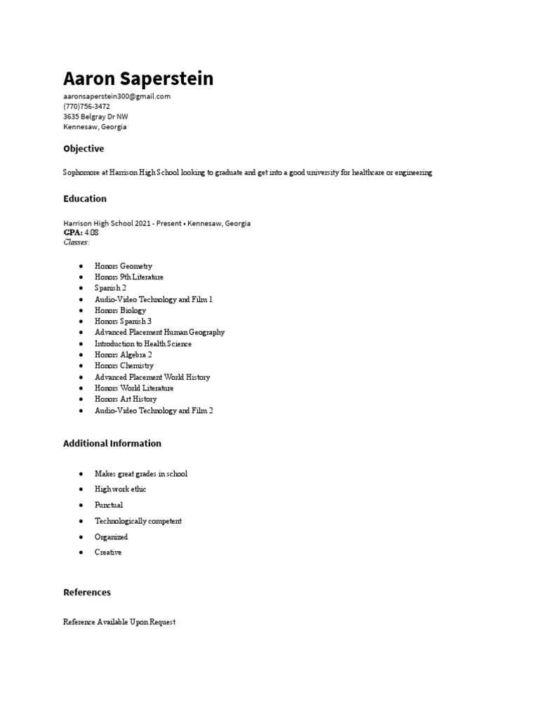 Aaron Resume | PDF | Self-Improvement | Wellness