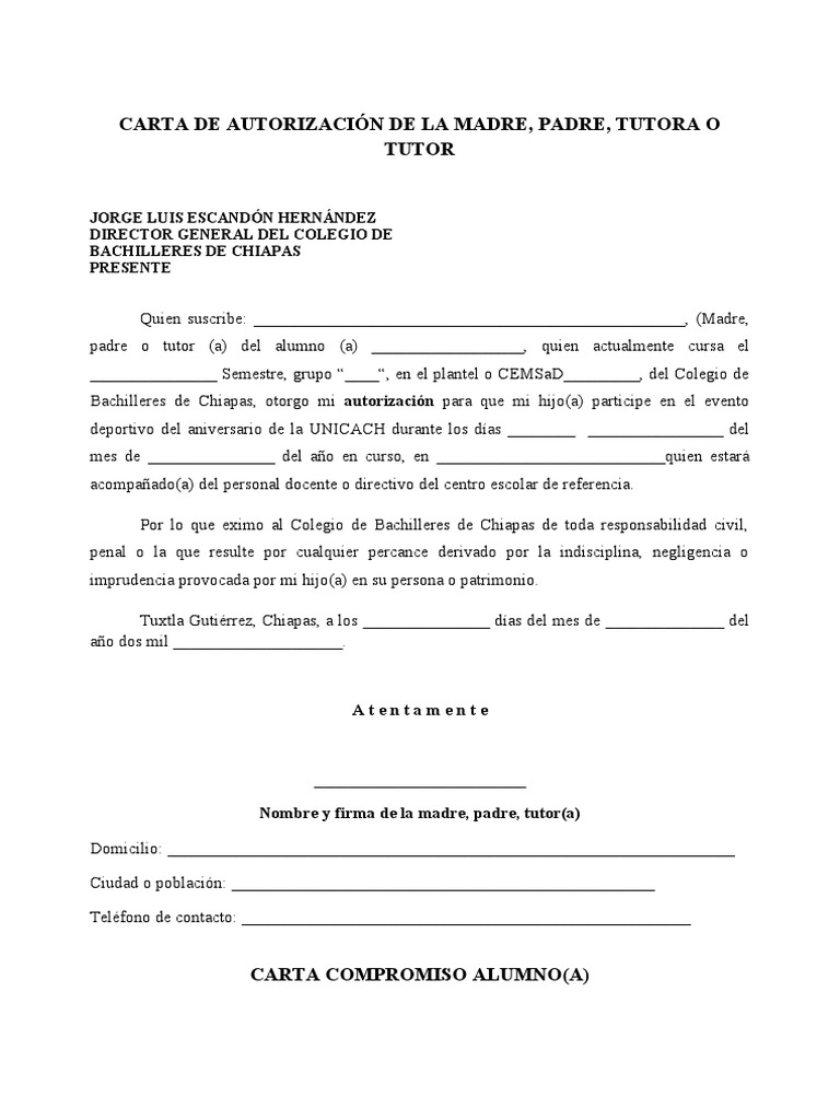 Carta Comprom Alumnos | PDF