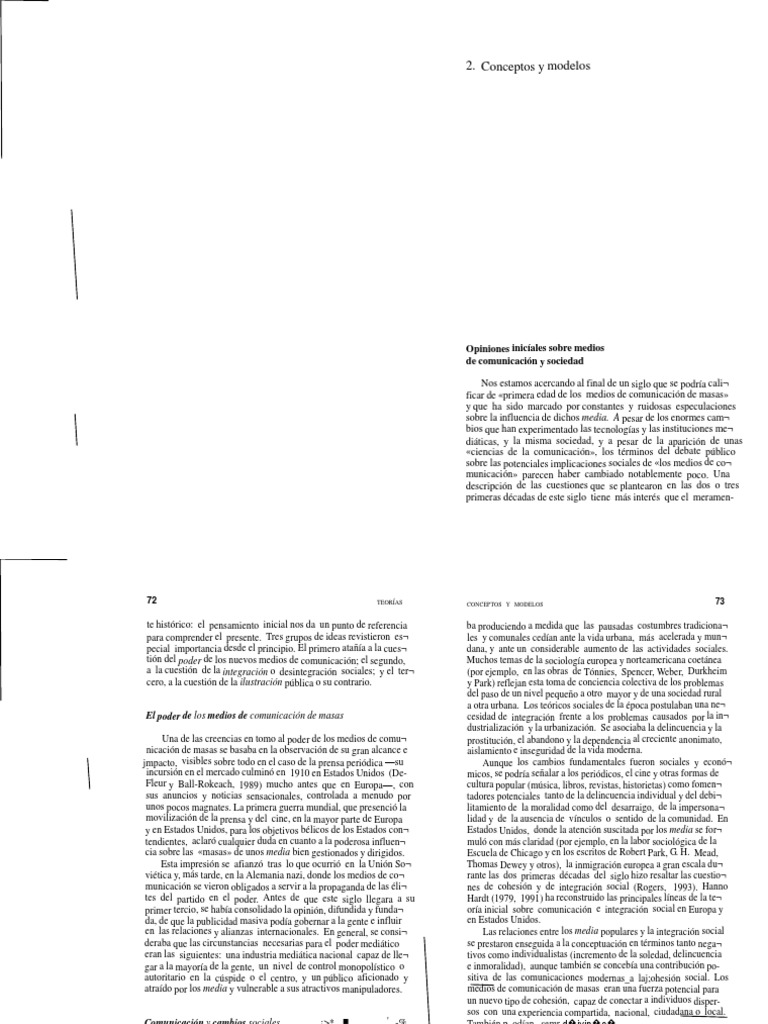 Mcquail Denis Introduccion A La Teoria de La Comunicacion de Masas | PDF