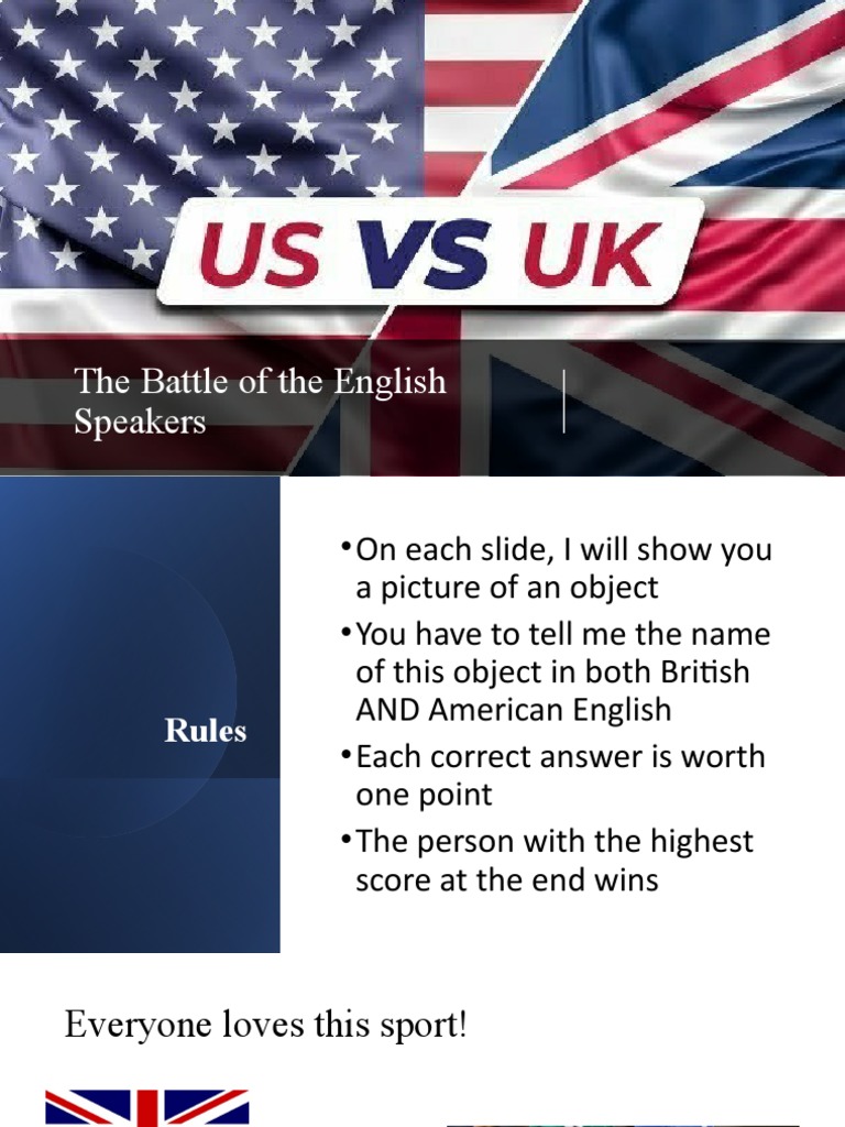 Us Vs Uk | PDF