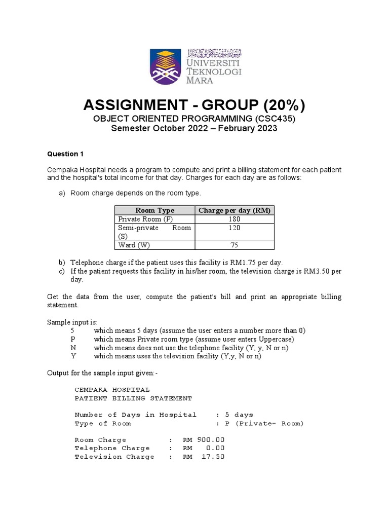 CSC435 OctFeb2023 Assignment | PDF | Algorithms | Information Age