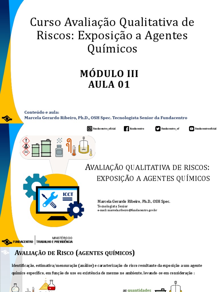 Modulo 03 - Aula 01 - COSHH-ICCT - I | PDF | Química | Sólido