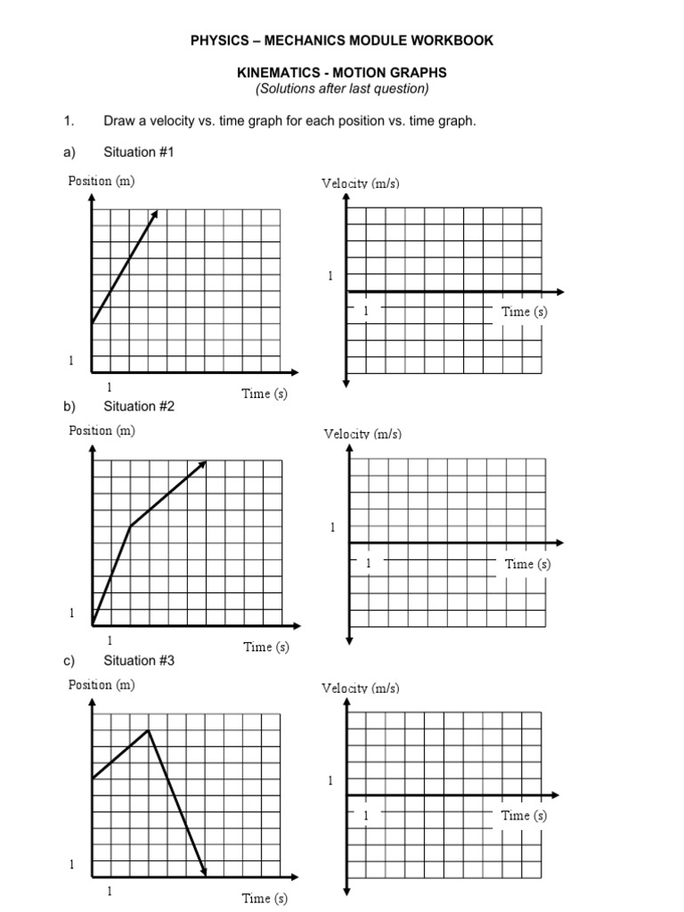 Physics - Kinematics - Exercises 3 | PDF | Velocity | Physical Phenomena