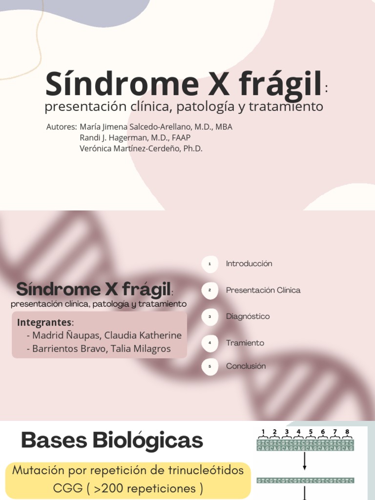 Síndrome X Frágil: Clínica y Tratamiento | PDF | Mutación | Gene