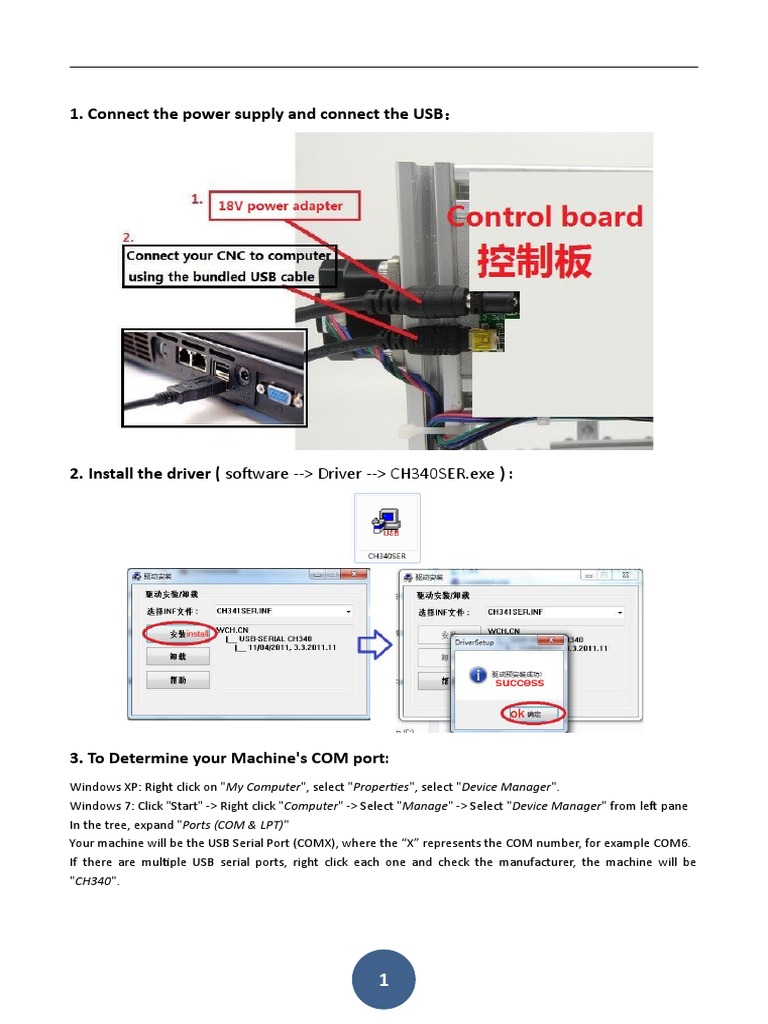 Woodpecker CNC User Manual - V1.1 | PDF | Installation (Computer ...