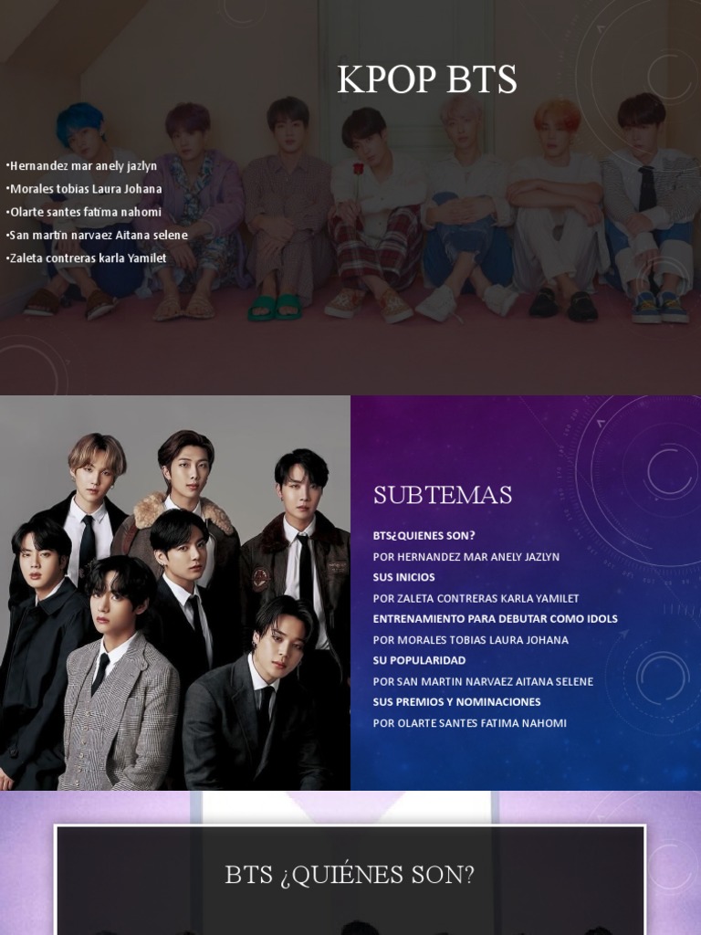 Exposiciòn BTS | PDF | Músicos | Música pop