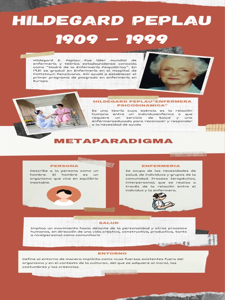 Infografía de H. Peplau | PDF | Enfermería | Cognición