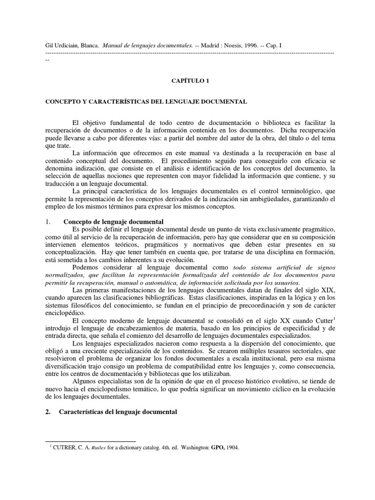 LENGUAJE DOCUMENTAL-Urdician | PDF | Lingüística | Sintaxis