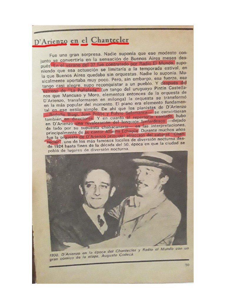 El Tango de Villoldo A Piazzolla-Oscar Del Priore | PDF