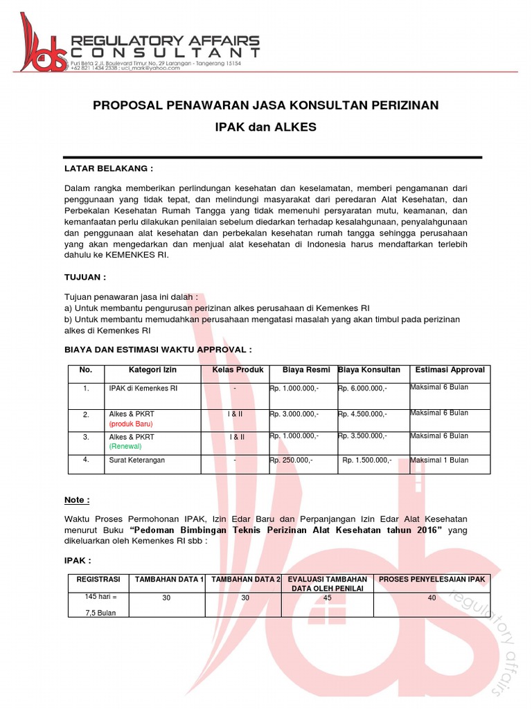 Proposal Penawaran Jasa Konsultan | PDF