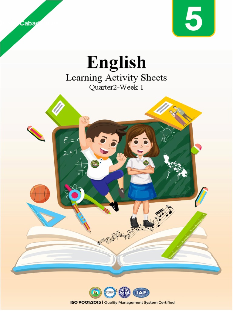 English 5 Quarter 2 Week 1 LAS | PDF