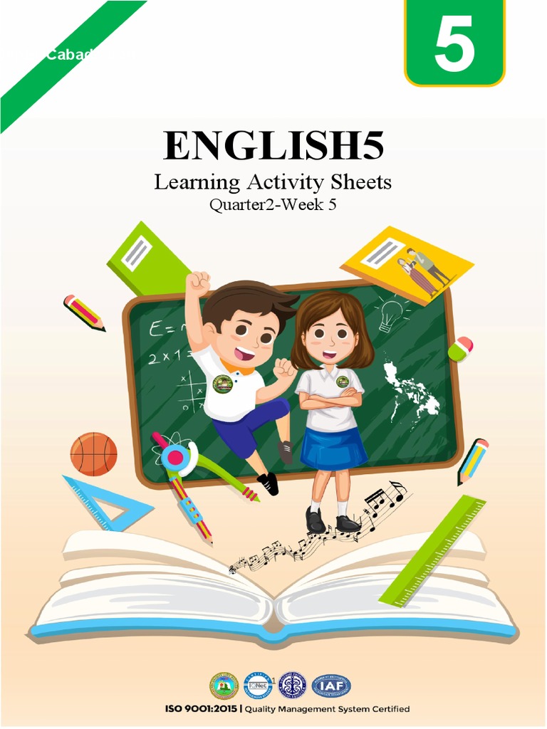 ENGLISH 5 Quarter 2 Week 5 LAS | PDF | Philosophy | General Fiction