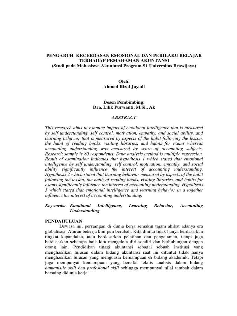 Ahmad Rizal Jayadi (UB) | PDF | Karier & Perkembangan | Pengembangan Diri