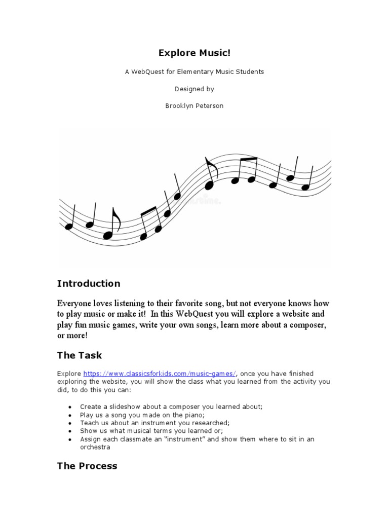 Music Webquest | PDF