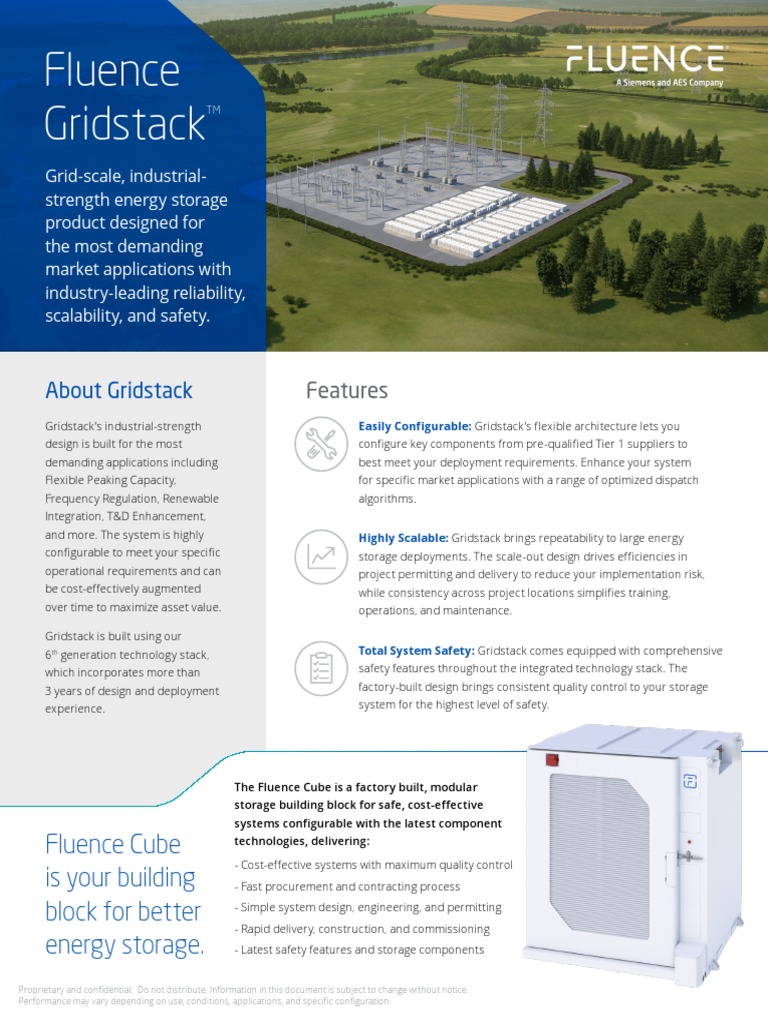 Gridstack Tech Spec | PDF | Scalability | Energy Storage