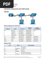 Inter-VLAN Routing Challenge 4.5.1 | PDF | Ip Address | Telecommunications