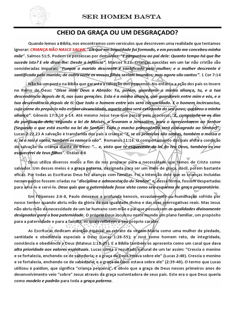 05 Graça Ou Desgraçado Pdf Pecado Graça No Cristianismo