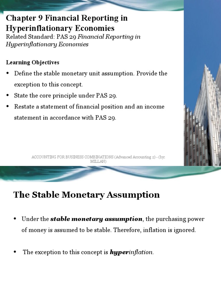 Chapter 9 Financial Reporing in Hyperinflationary Economies | PDF ...
