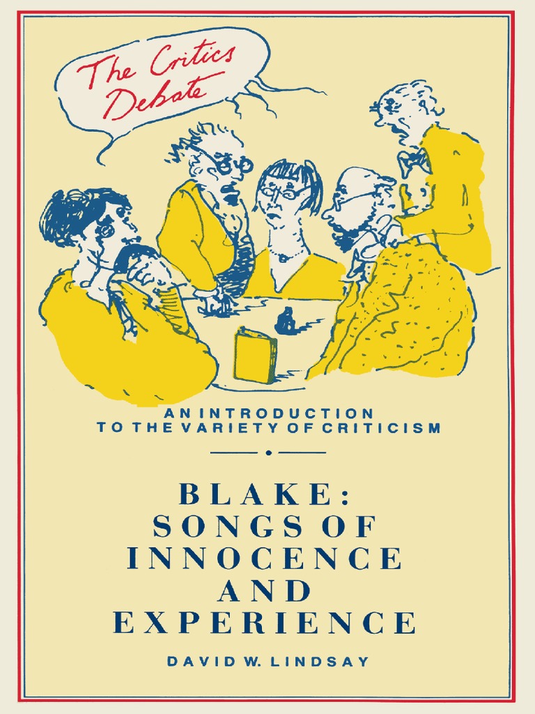 Blake Songs of Innocence and Experience (David W. Lindsay (Auth ...