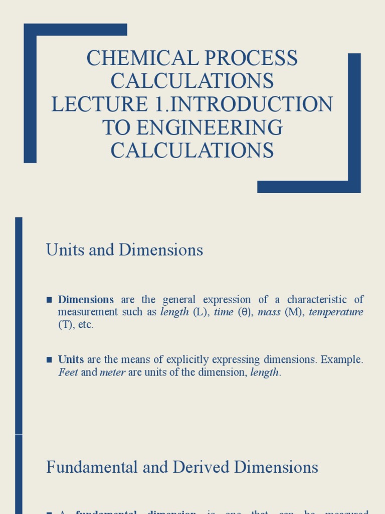Lec 1 Introduction To Engineering Calculations | PDF | Pressure Measurement | Pressure