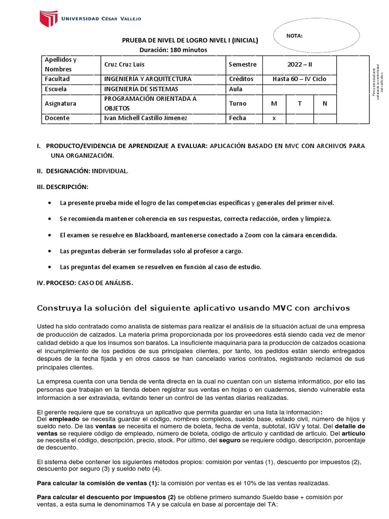 PNL I Nivel 2022-2 Inicial | PDF | Bases de datos | Archivo de computadora