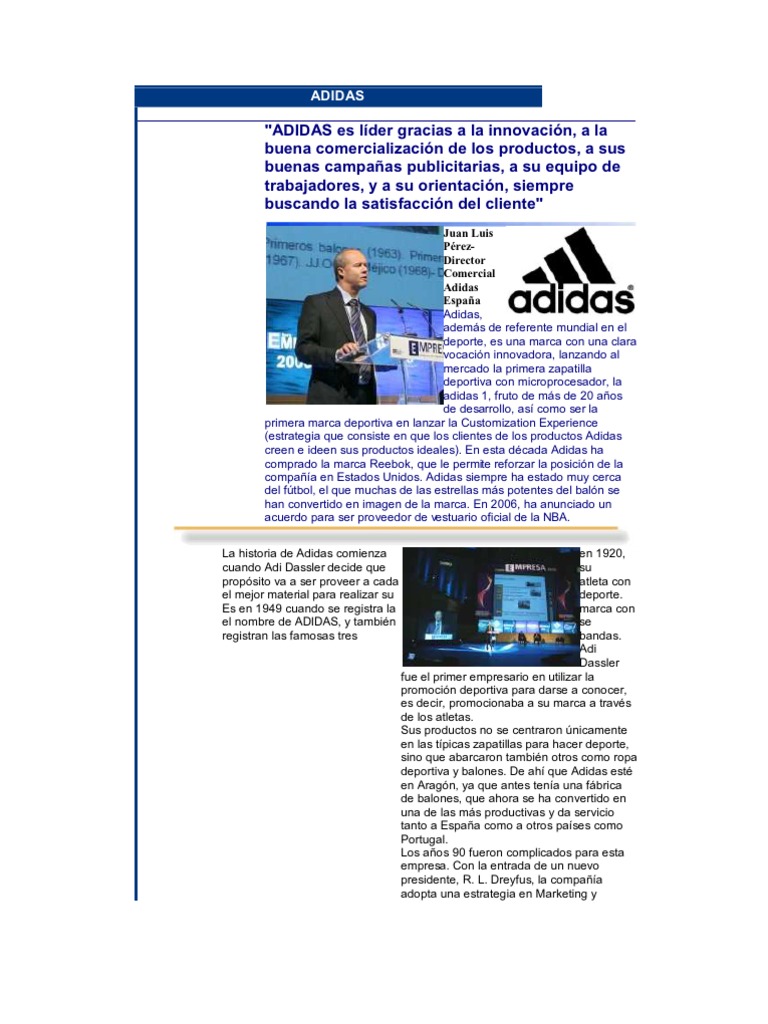 ADIDAS empresa | Adidas | Marca