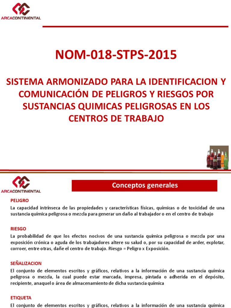 Nom-018-Stps-2015 Sistema Armonizado para La Identificacion y Comunicación de Peligros y Riesgos ...
