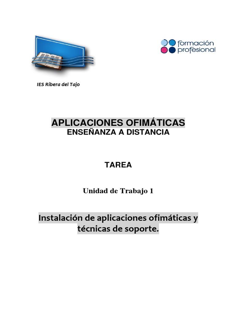 Tarea 01 Apofel2022-23 | PDF | Microsoft Office | Microsoft Windows