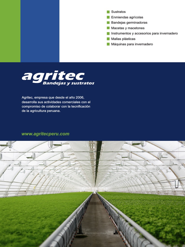 Catalogo Agritec Agricultura IMPRIMIR | PDF | Turba | Fertilizante
