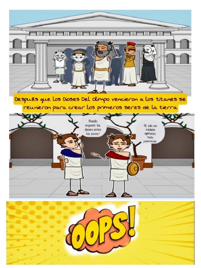 Historieta Mitología Griega Literf | PDF