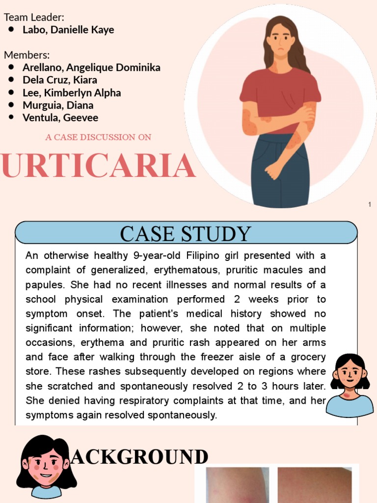 Midterm Case Discussions (Urticaria) - 3 | PDF | Dermatitis | Allergy