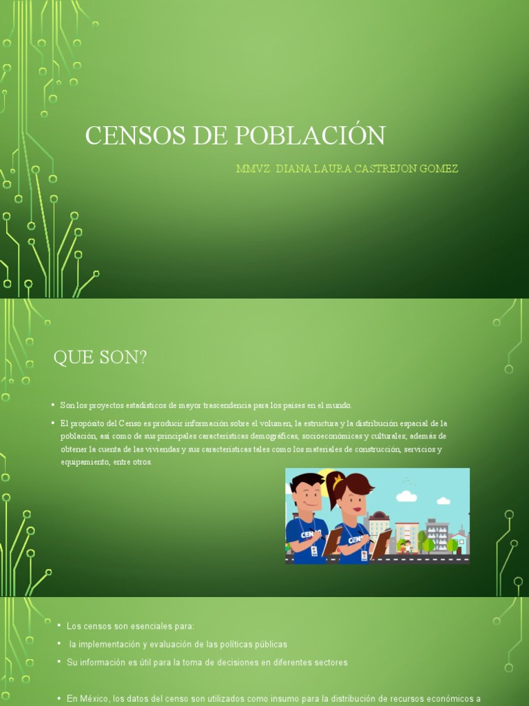 Censos de Población en México: Importancia y Objetivos | PDF ...