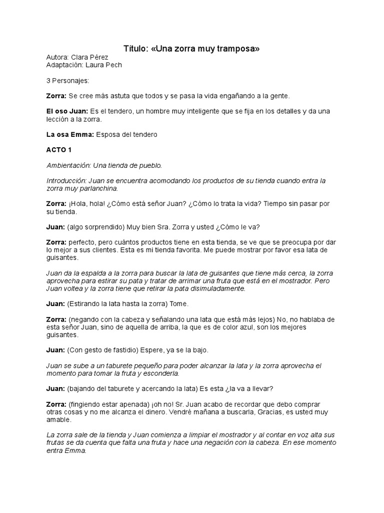 Una Zorra Muy Tramposa Pdf