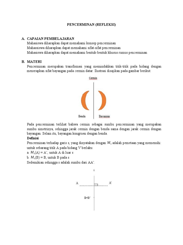 Modul Pencerminan | PDF