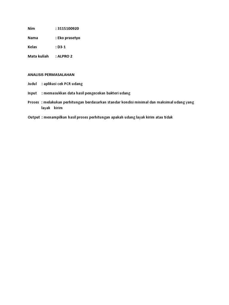 Alpro Tugas Project | PDF | Kesehatan Holistik